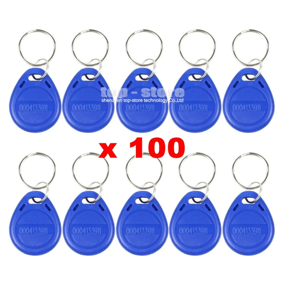 DIYSECUR 100pcs/lot 125Khz RFID Proximity ID Card Token Tags Key ...