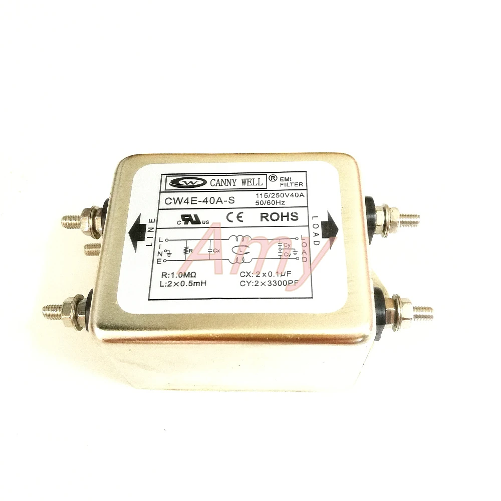 Power Emi Filter Cw4e 40a Single-phase S Ac 220v Purification Anti-jamming - Filters - AliExpress