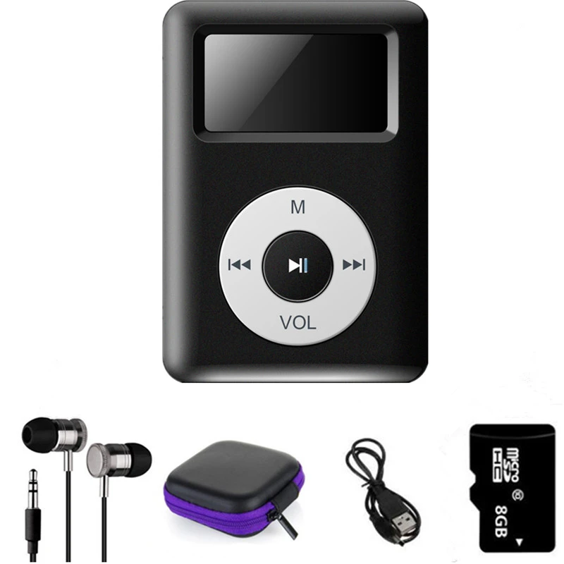 Mini Clip MP3 Player with Micro TF/SD Card Slot Sports MP3 Music Player ...