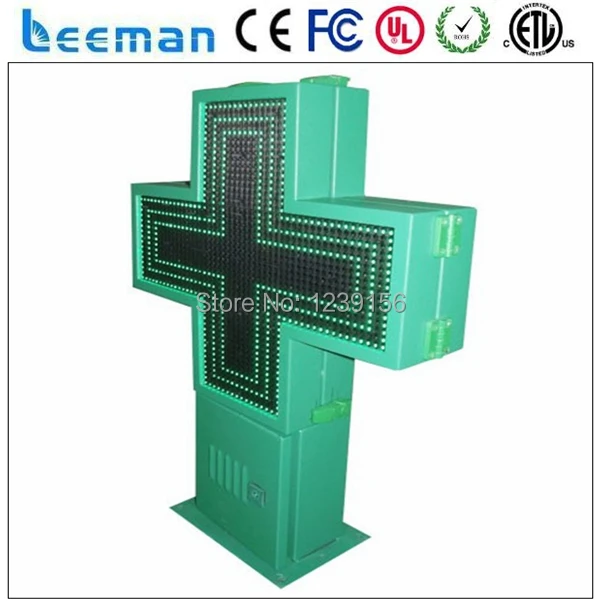 Leeman led pharmacy cross, Green and Blue Bicolor LED Pharmacy Cross ...
