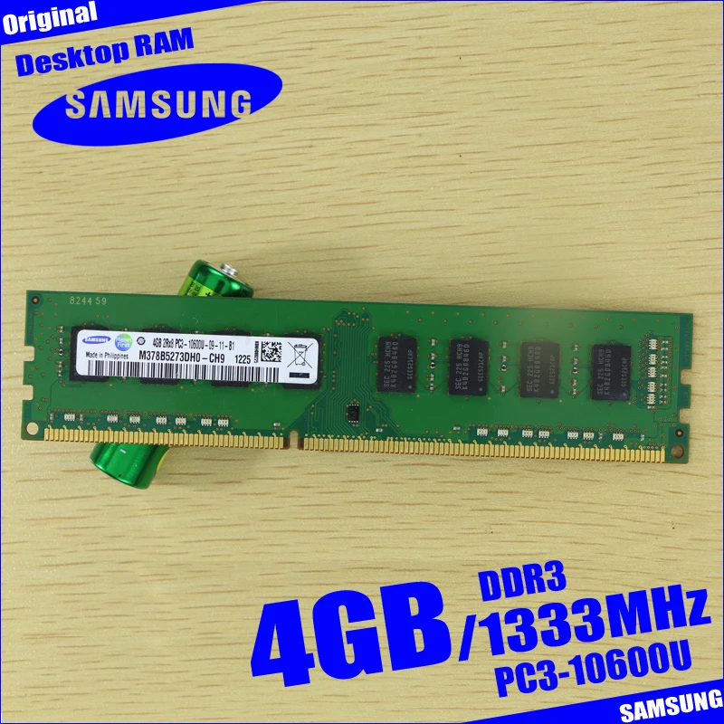 Aliexpress.com : Buy Samsung 4G 4GB DDR3 2RX8 PC3 10600U DDR3 1333MHZ ...