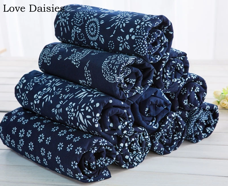 Blue Calico Fabric