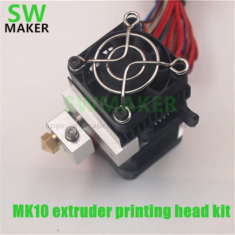 MK10 extruder printing head kit 1.75mm extrusion set with NEMA17 ...