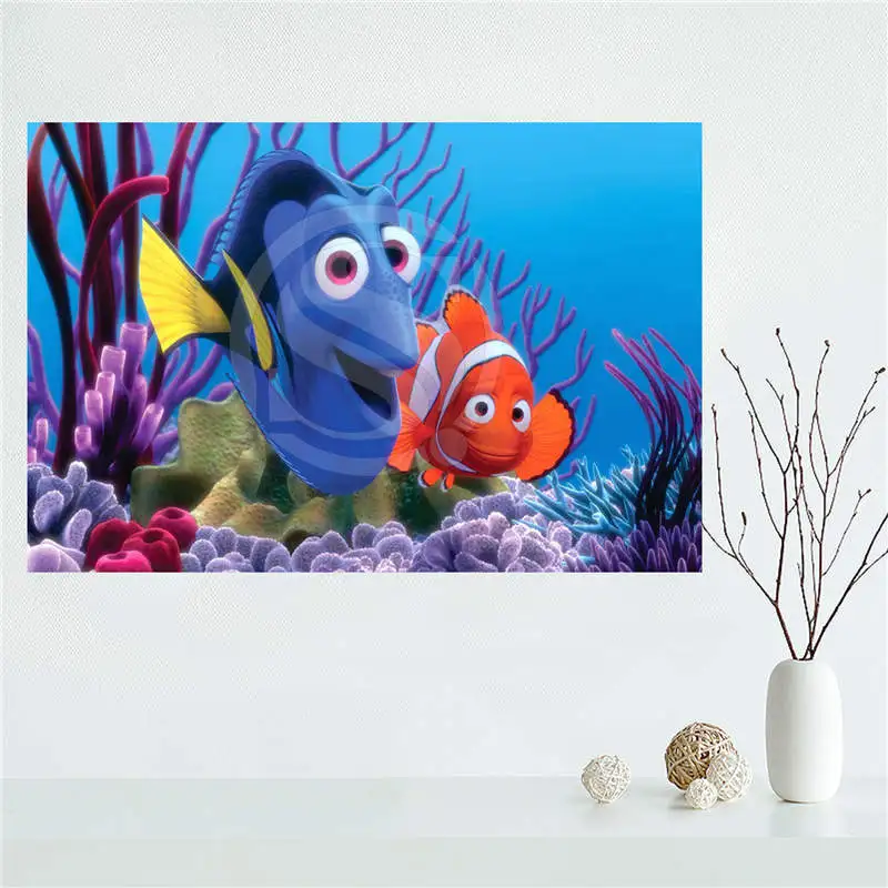 Y530L67 Custom Finding Nemo Canvas Painting Wall Silk Poster cloth ...