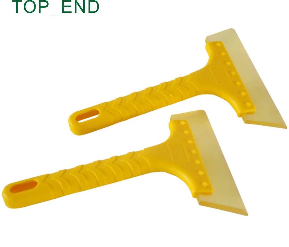 Portable-Beef-Tendon-Ice-Snow-Scraper-Standard-Size-Yellow-Handle-Clean ...