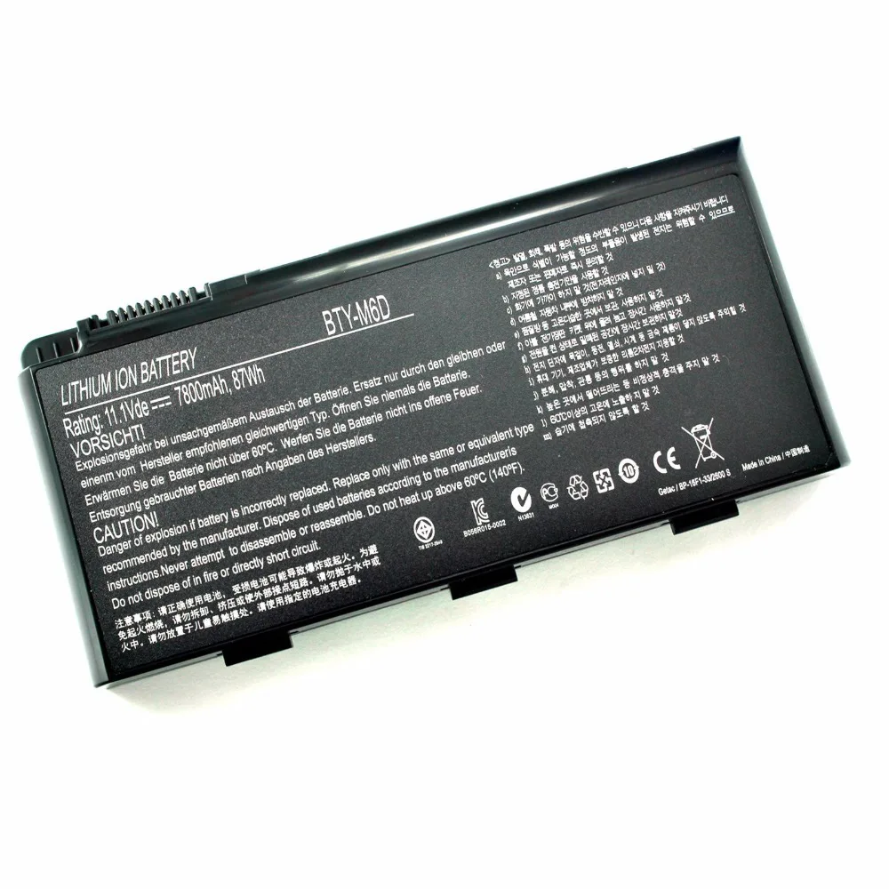 Original Battery for GT660 GT660R GT670 GT780DX GT70 GT70PH GT780DXR ...