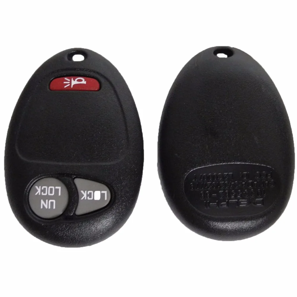 Jingyuqin 20pcs/lot 3 Buttons Blank Remote Key Shell Case Cover For ...