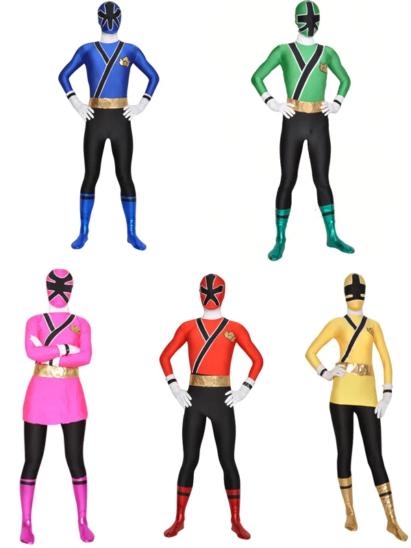 Samurai Sentai Shinkenger Costumes Spandex Zentai Samurai Rangers ...