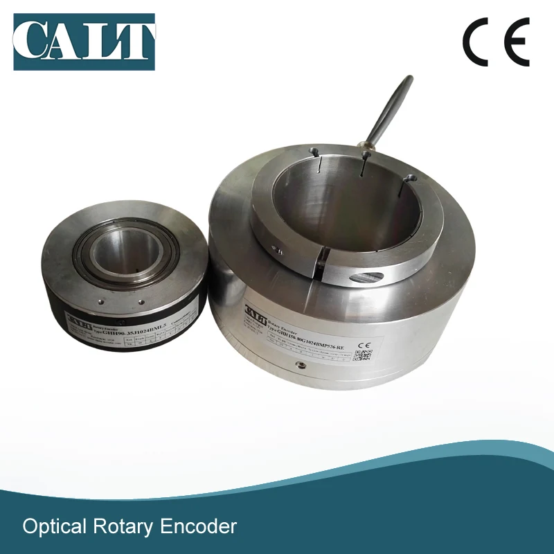 CALT 80mm furo posição do encoder 100ppr pulso eixo oco encoder óptico ...