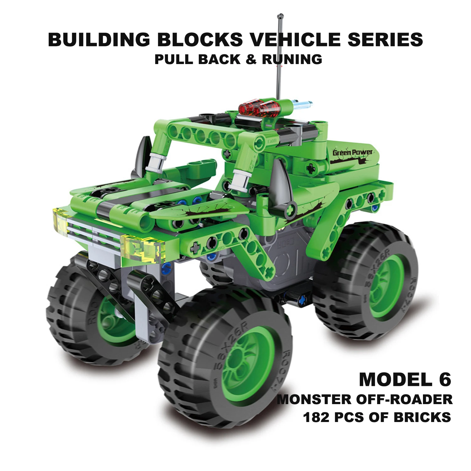 Building Blocks Pull Back Racing Car,Building Bricks Vehicles,Pullback ...