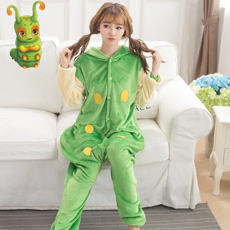 Cute Insect Worm Units Kengurumi Onesie Adult Pyjamas Animal Womens ...