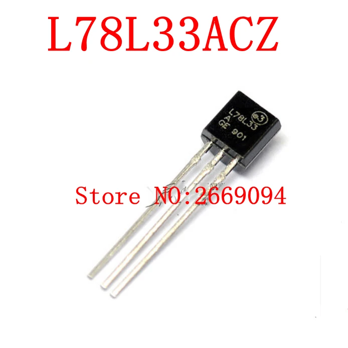 100pcs /200pcs /1000pcs L78L33ACZ TO 92 78L33 L78L33 TO92 L78L33A 3.3V ...