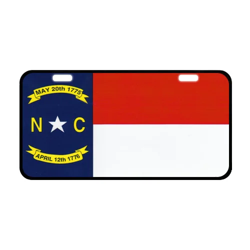 Original Design American Flags North Carolina State Flag Metal Car Tag ...