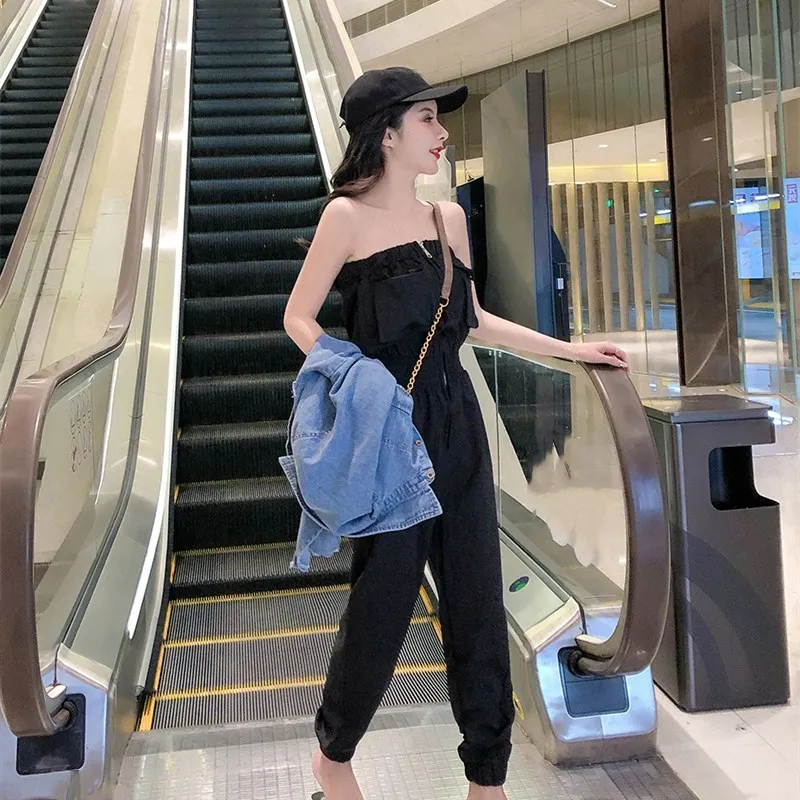 NOVEDAD DE VERANO mono negro sin mangas con espalda descubierta Bodycon ...