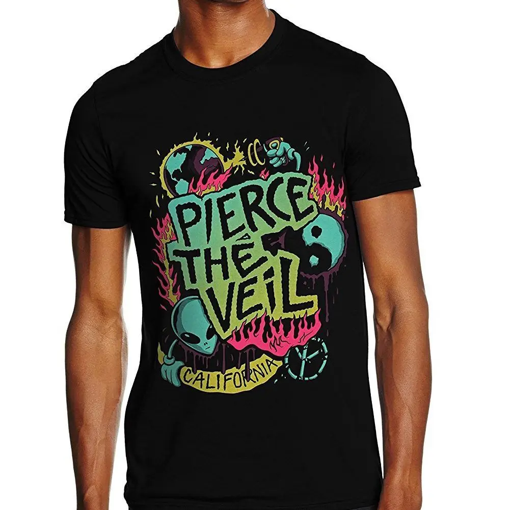 Pierce The Veil Alien T Shirt Size:XL,2XL NEW & OFFICIAL|T-Shirts ...