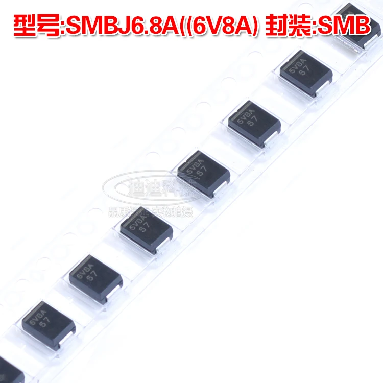 새로운 SMBJ6.8A SMB 실크 스크린 6V8A TVS 과도 억제 다이오드, 600W 6.8V SMD|smd|smd ...