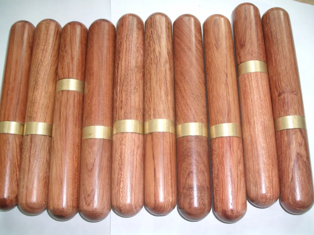 Rosewood Cigar Tube Storage Case Portable Wooden Humidor Holder for ...