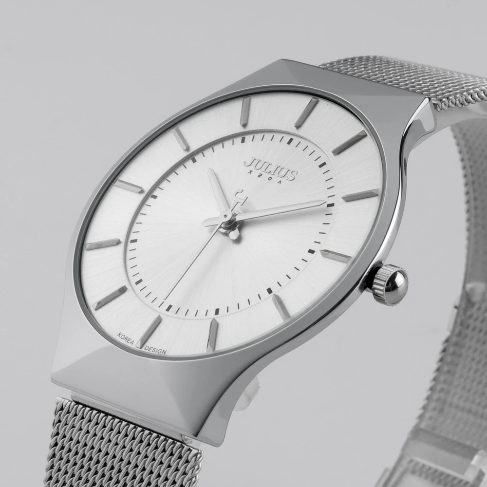 Top Brand Julius Men's Watches Stainless Steel Band Analog Display ...