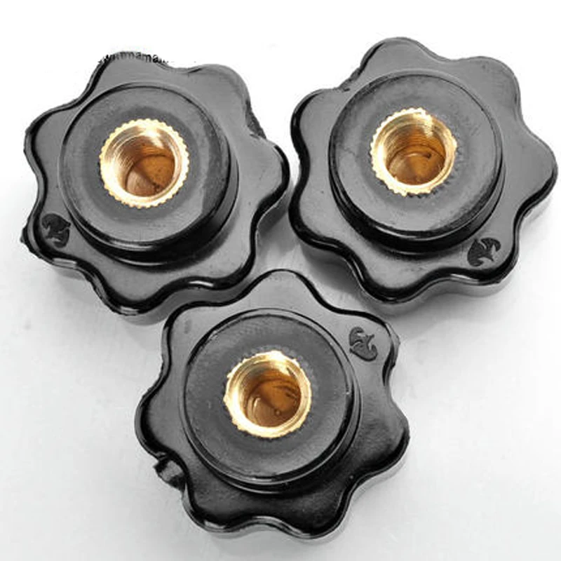 M5 M6 M8 M10 M12 Hand Tighten nuts Plum Bakelite Star Type Plastic Head ...