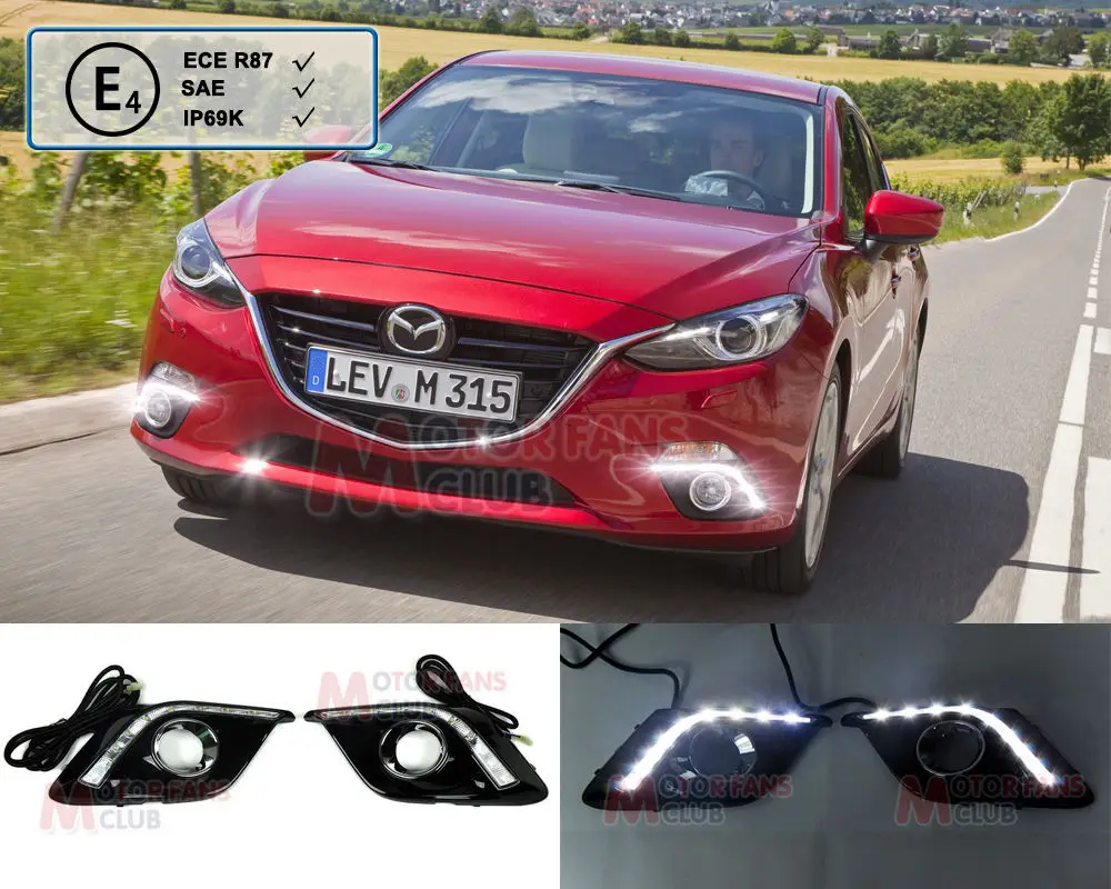 hot sale LED Daytime Running Light For Mazda 3 Axela Car Fog Lamp ...