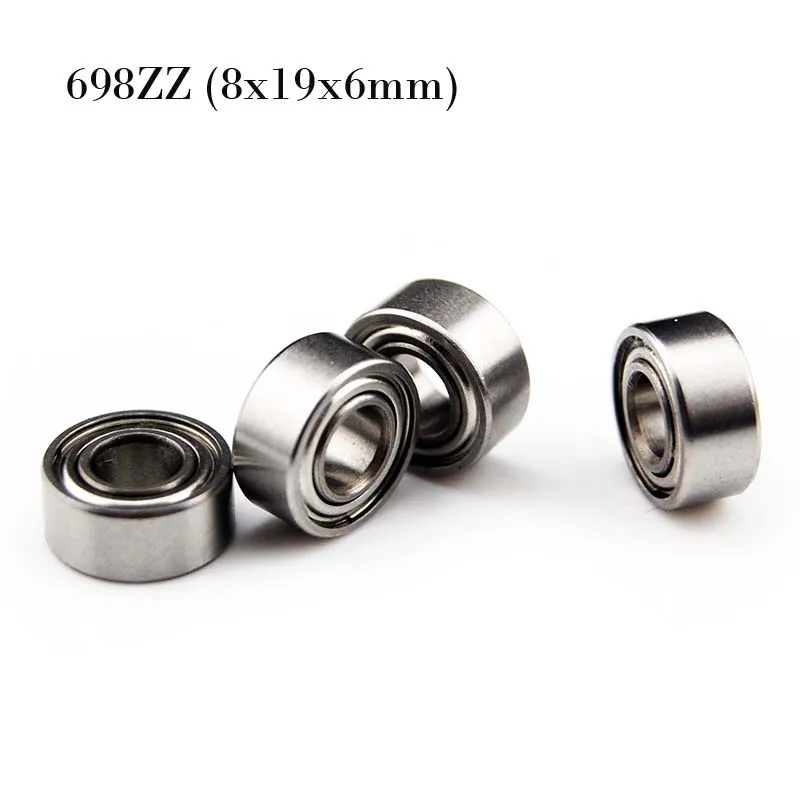 (10 pcs) 698zz (8x19x6mm) 이중 금속 차폐 볼 베어링 698z|bearing bearing|bearing ...