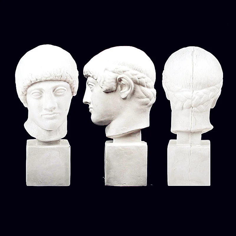 Apollo Head Portraits Bust Gypsum Solar Deity Statue Home Decoration ...