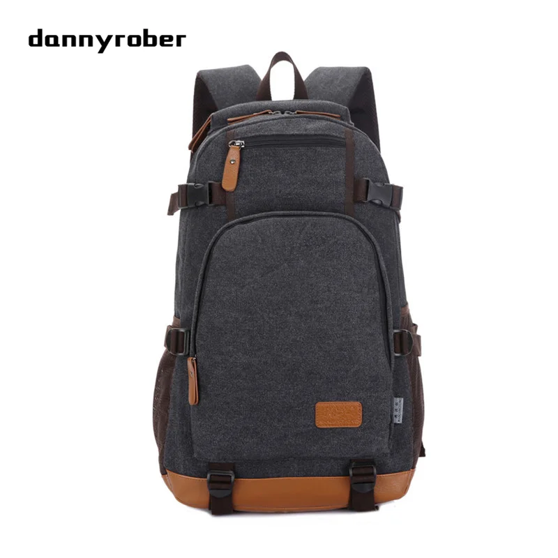 2017 New Fashion Large Capacity Rucksack Men's Canvas Backpack Multi ...