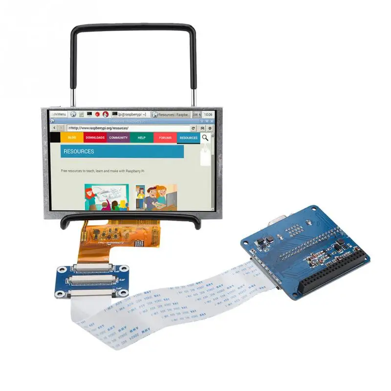 5in Large Size LCD Display For Raspbian Pi High Definition LCD Display