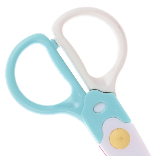 Baby Handmade Safety Plastic Scissors Cute Color Learning Education ...