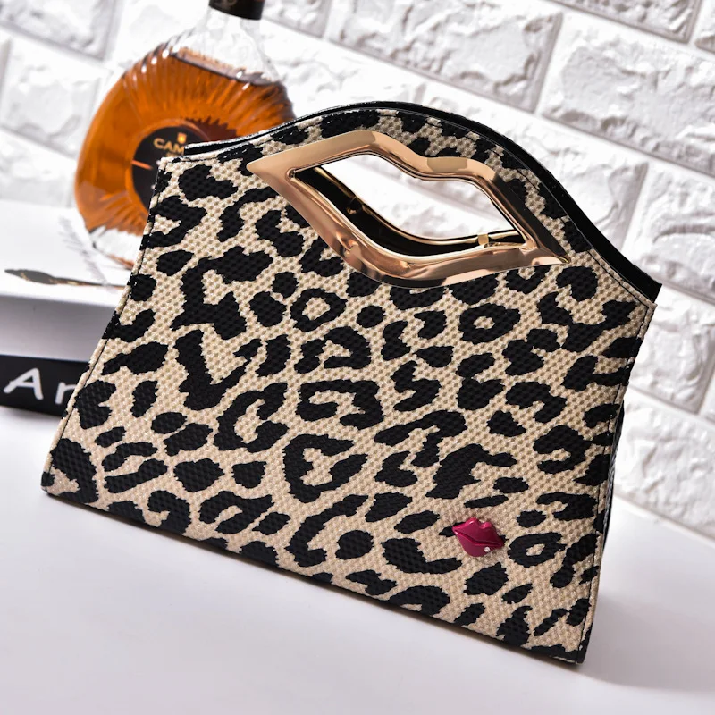 Leather Leopard Print Handbags | semashow.com