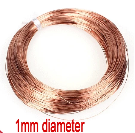 1mm diameter T2 pure copper wire red copper wire tough pitch Conductive ...