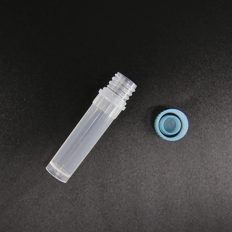 500 Pieces 1.5ml/1.8ml/2ml Freezing Cryo Vial Tube Cryovial Plastic ...