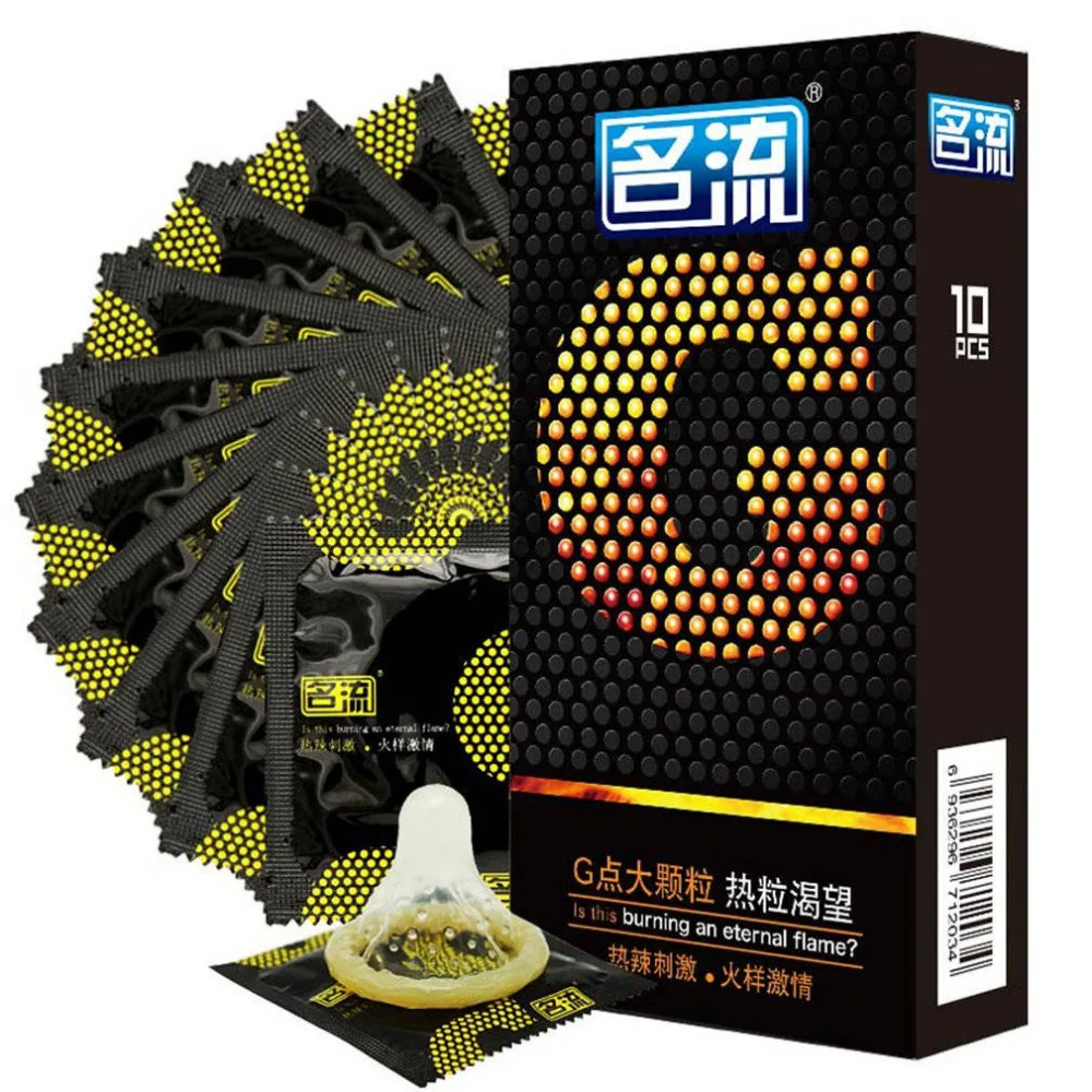 40Pcs (4 boxes) G spot Condoms Mingliu Big Fiery Particle G point ...