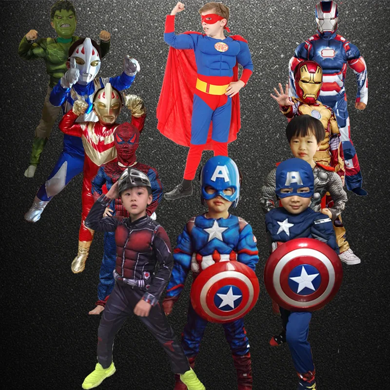 Kids Spider The Avenger Superhero Boy Cosplay Costume The Avenger ...