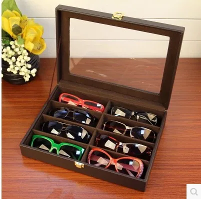 8 grid storage box upscale sunglasses display boxes glasses collection ...