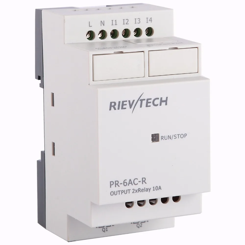 RIEVTECH, mini controlador lógico programable para PR 6AC R de control ...