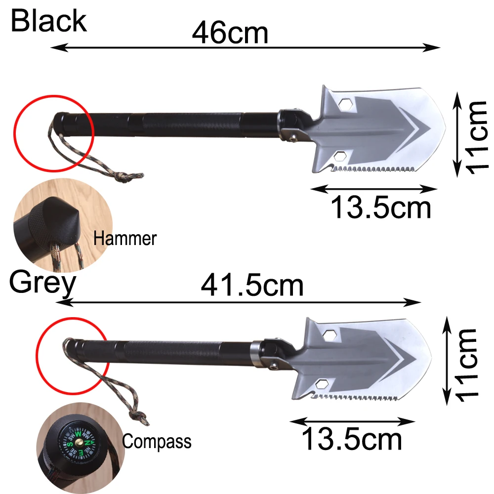 King Sea Small Size Multifunctional Survival Shovel Chinese Military ...