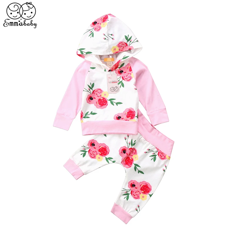 Emmababy New born Baby Kids Girl autumn spring fairy flower printed ...