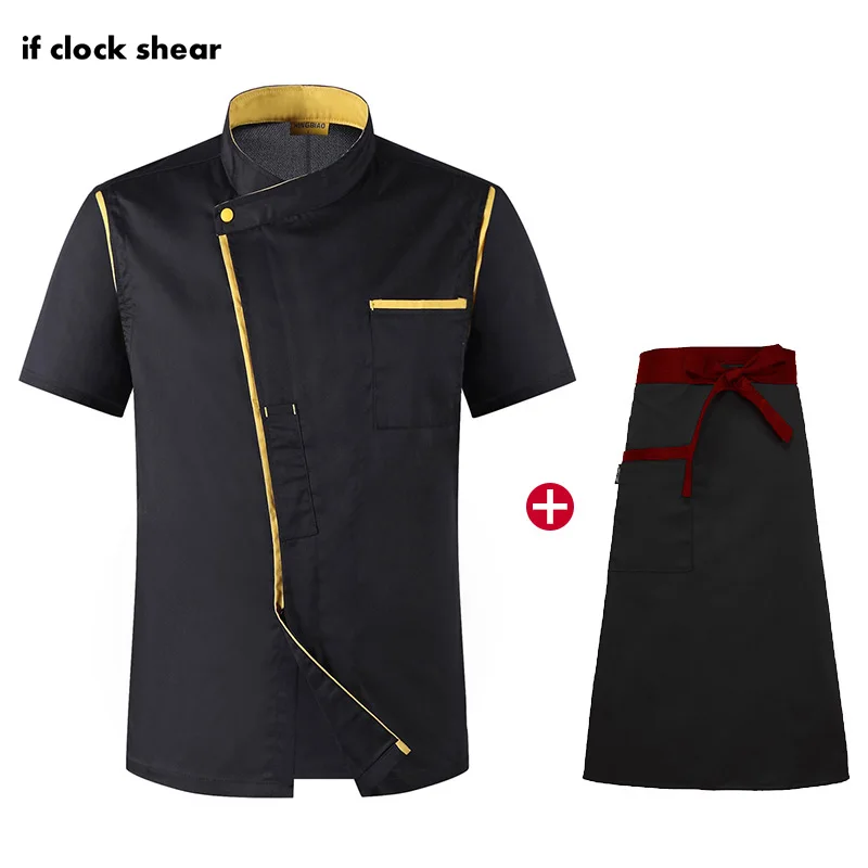 High Quality unisex Short Sleeve Chef uniform Restaurant Hotel Kitchen ...