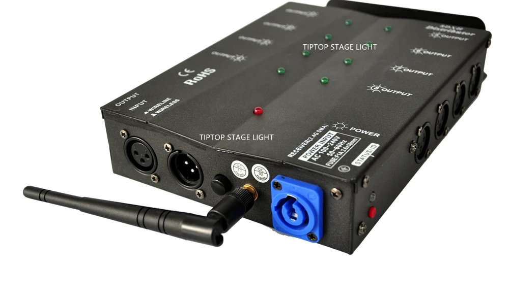 8 Way DMX Wireless Distributor | Tiptoplight