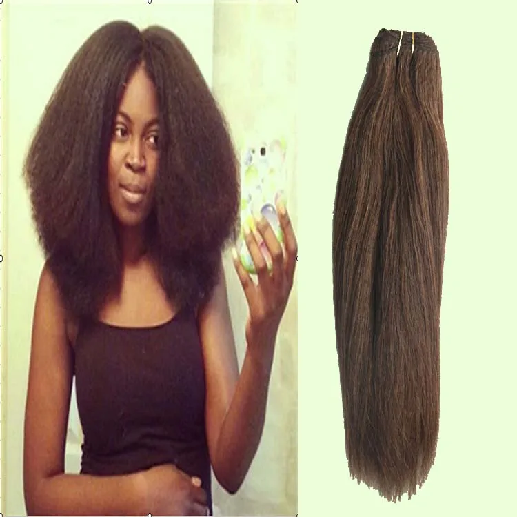 6A Brazilian Kinky Straight Hair Weaves Brazilian Virgin Hair Straight ...