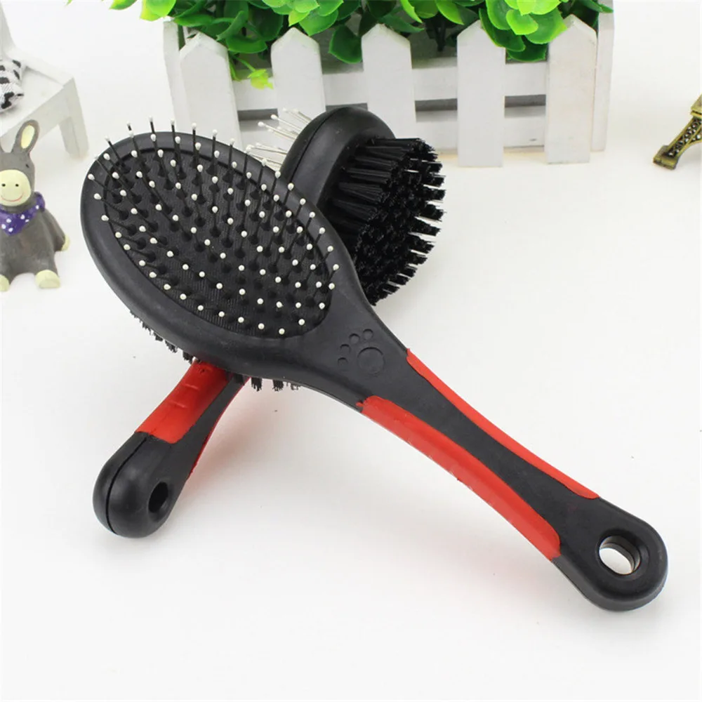 S L tamaños doble lados peine de perro Multi funcional antideslizante ...