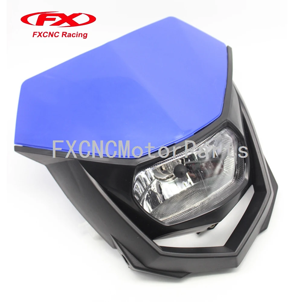 H4 Headlight Blue Motorcycle Enduro Head Light Husqvarna WR 125 For all ...
