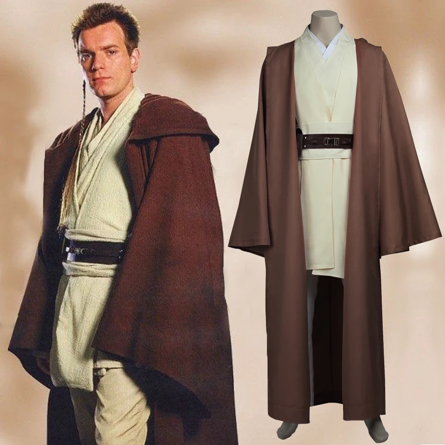 Star wars cavaleiro jedi cosplay obi wan ben kenobi manto Halloween ...