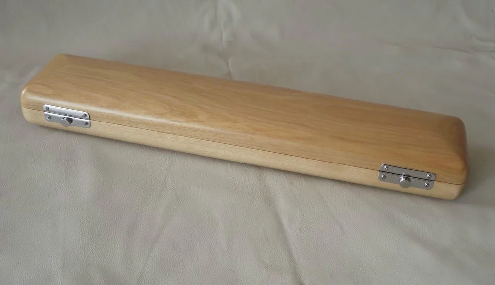 Solid wood luxury 17 hole flute box without handle flute curved box|box ...