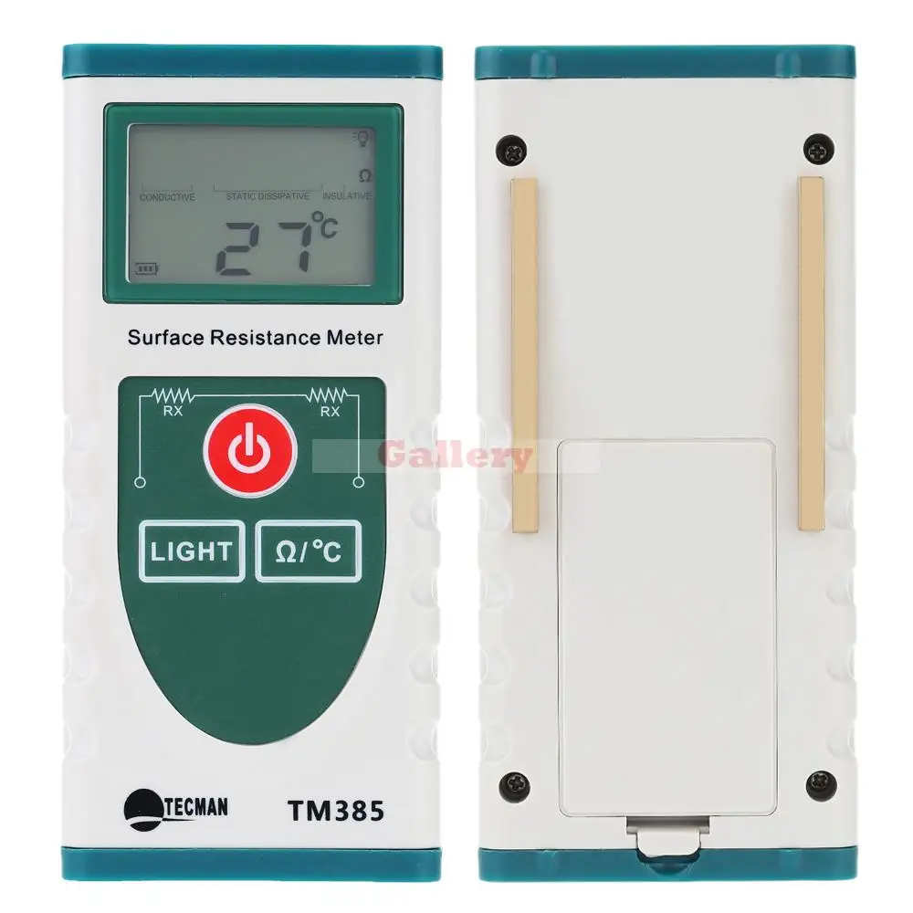 Handheld Surface Resistance Meter with Lcd Display Electrostatic Static ...