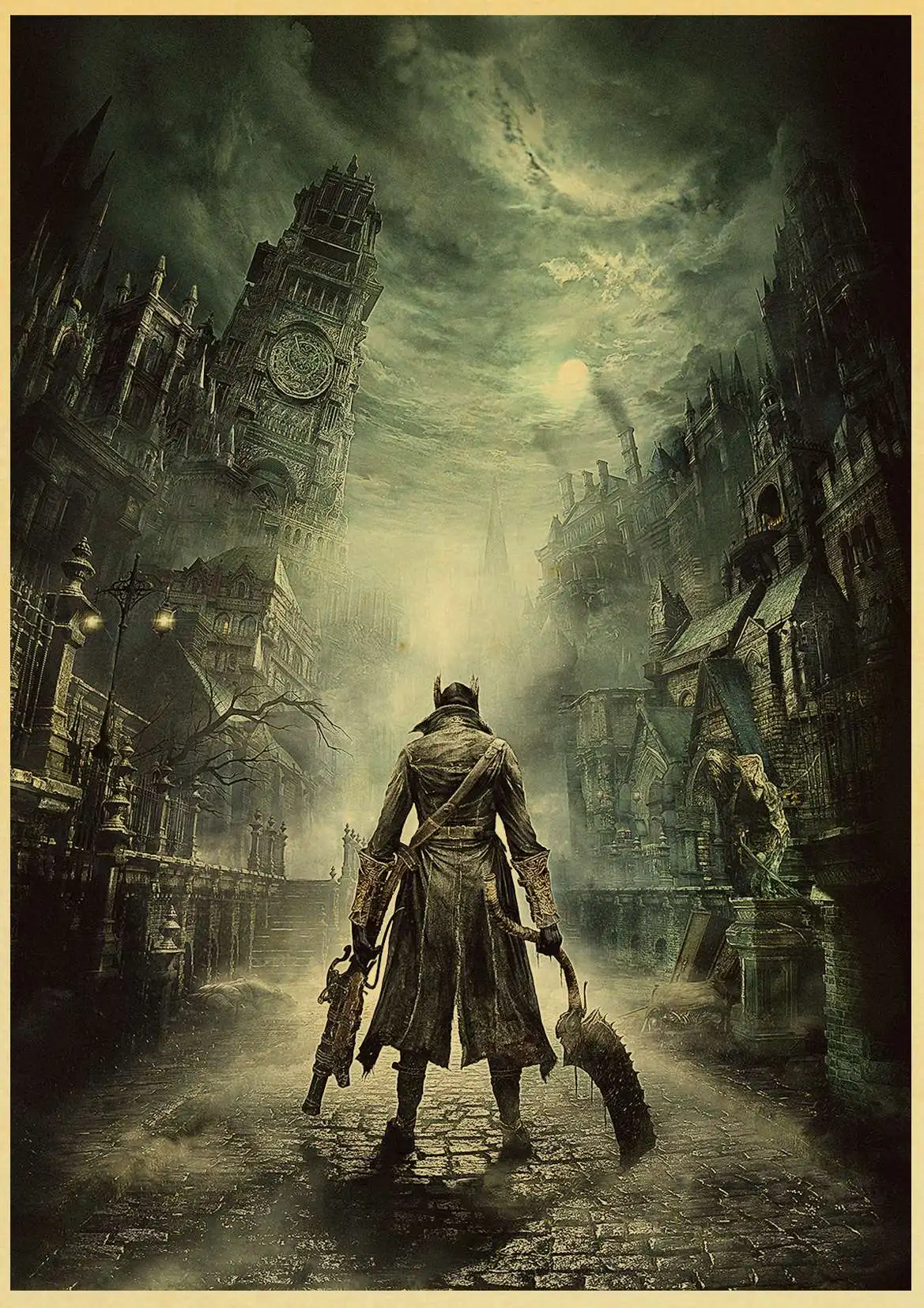 Bloodborne Game Poster Kraft Paper Print Retro Style Home Wall Art ...