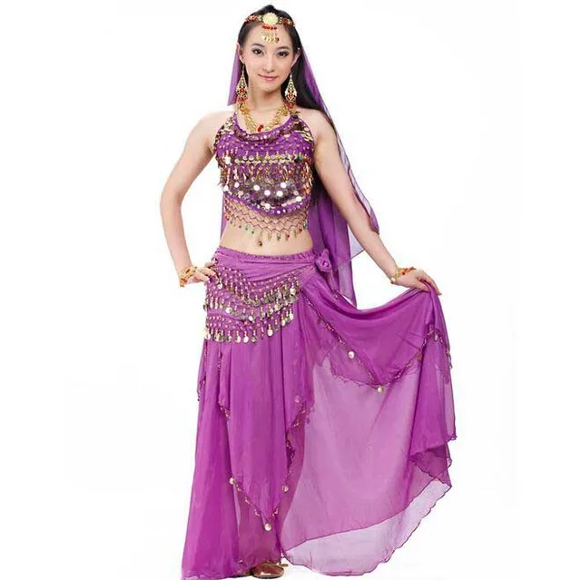 Bellydance Costume Bollywood Dance Set Oriental Clothing Female Indian