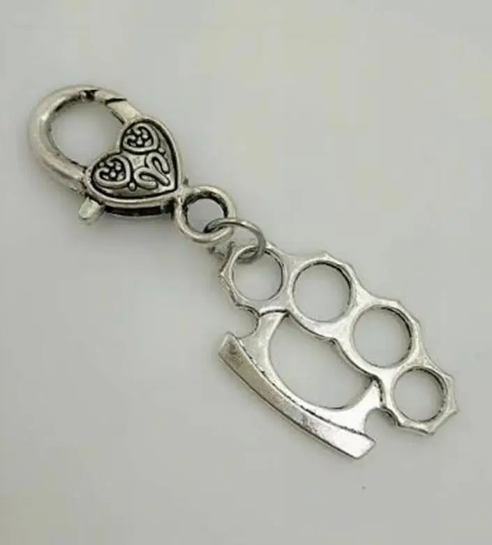 Knuckle Dusters Boxing Gloves Dumbbells Keychain For Keys Car Key Ring ...