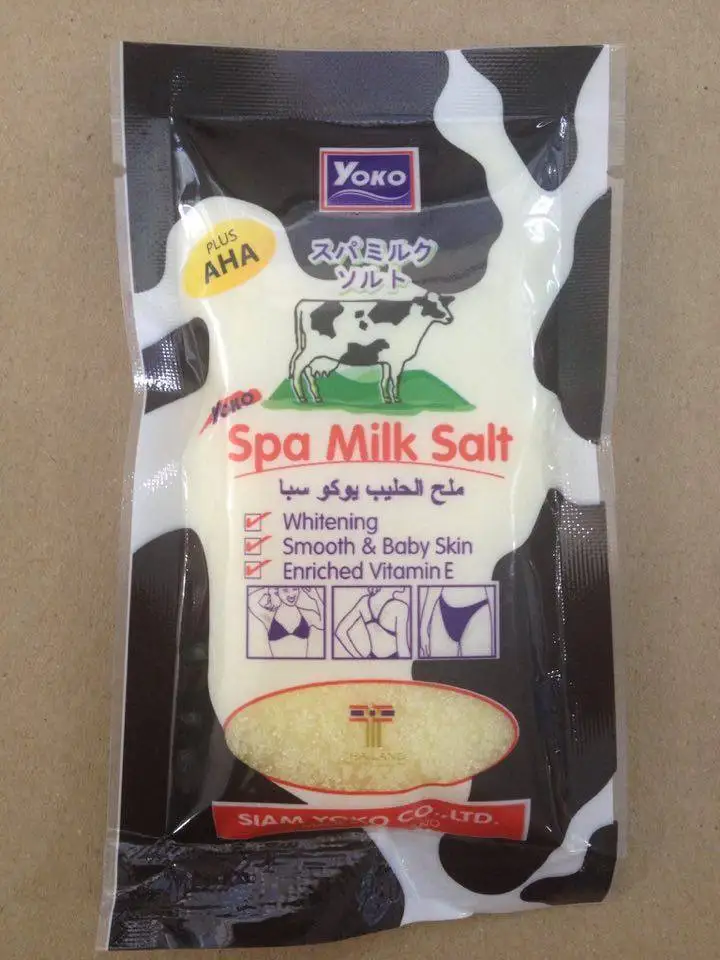50g YOKO SCRUB SPA MILK SALT, WHITENING, REMOVES DIRT DEPOSIT and DEAD ...